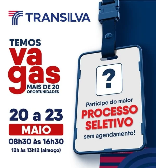 TRANSILVA ABRE PROCESSO SELETIVO SEM AGENDAMENTO